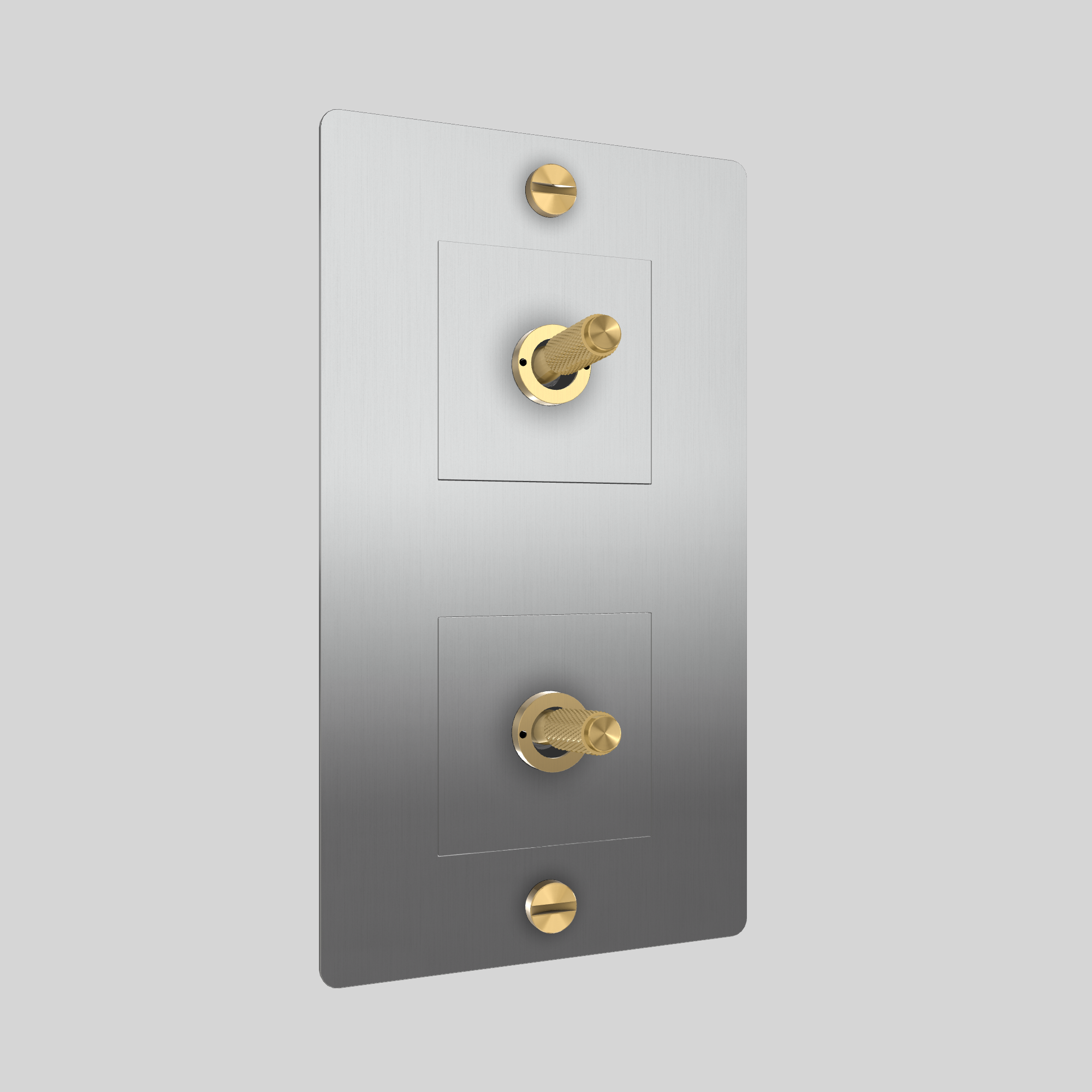 2G TOGGLE / VERTICAL / WITHOUT LOGO / STEEL / BRASS