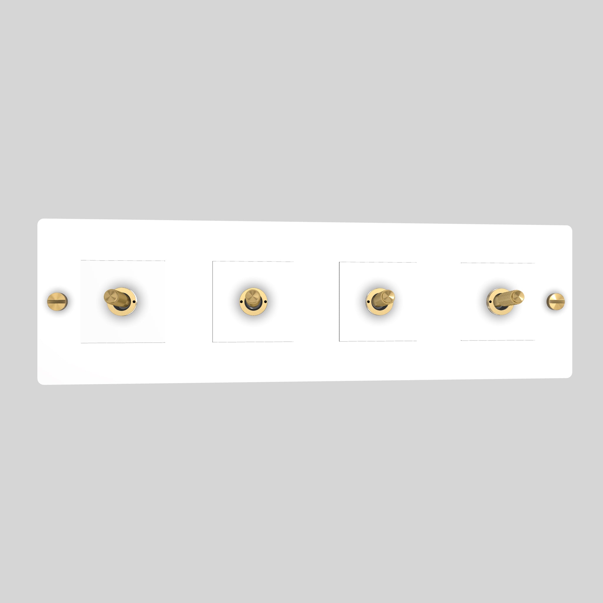 4G TOGGLE / WITHOUT LOGO / WHITE / BRASS